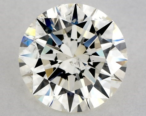 1.32 Carat J-SI1 Excellent Cut Round Diamond 2mm Comfort Fit Solitaire ...