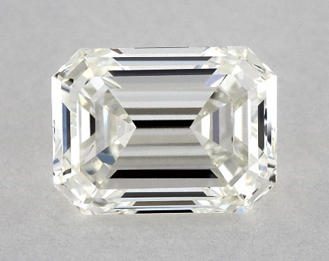 1.20 Carat I-VS1 Emerald Cut Diamond 2mm Knife Edge Solitaire ...