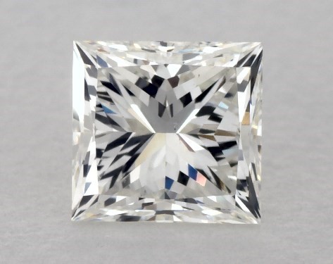 1.01 Carat H-VS2 Princess Cut Diamond Twisted Shank Contemporary Solitaire