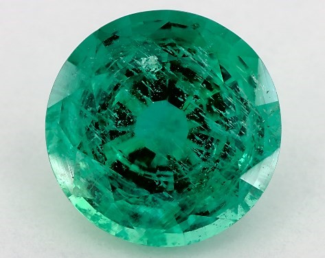 2.53 Carat Round Natural Green Emerald-69681