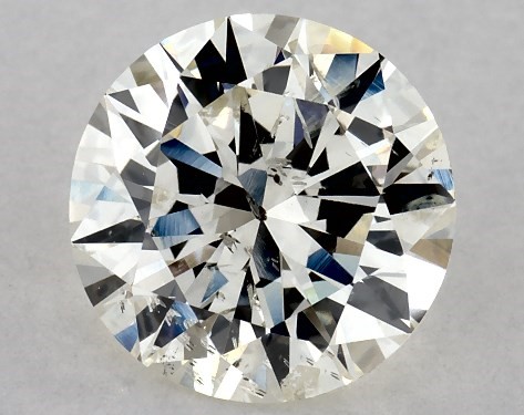 2.00 Carat J-SI2 Very Good Cut Round Diamond Twisted Shank Contemporary ...