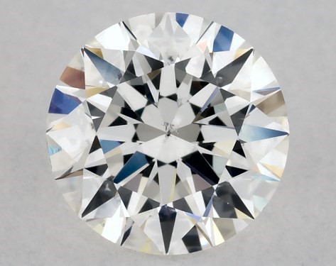 14K White Gold Common Prong Round Side Stones Diamond Engagement Ring