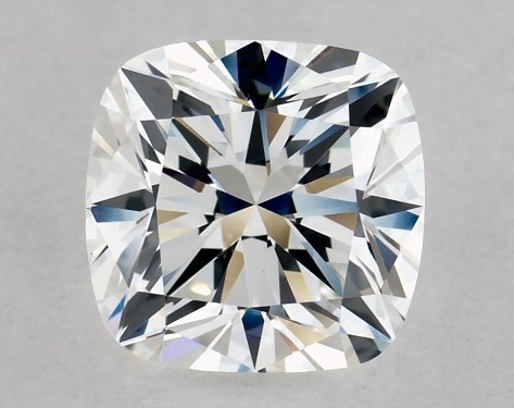 18K White Gold Cushion Outline Pavé Engagement Ring