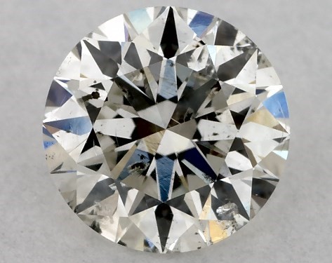 14K Yellow Gold Common Prong Round Shaped Diamond Engagement Ring