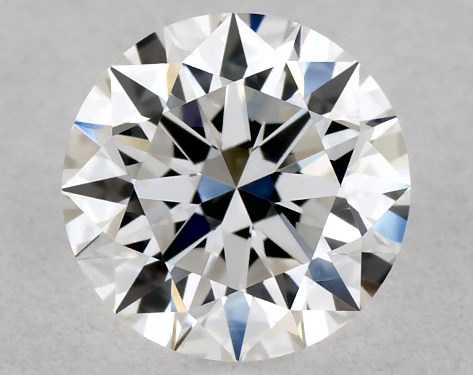 18K White Gold Common Prong Round Shaped Diamond Engagement Ring