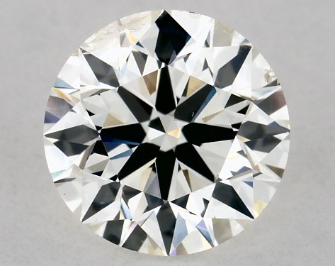 Platinum Common Prong Round Shaped Diamond Engagement Ring