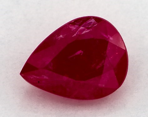 1.56 Carat Pear Ruby