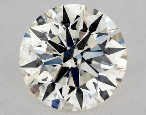 14K White Gold Beaded Open Span Diamond Engagement Ring