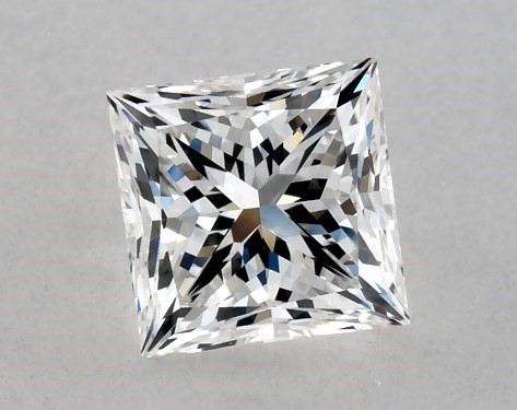 Platinum French Cut Pavé Diamond Engagement Ring