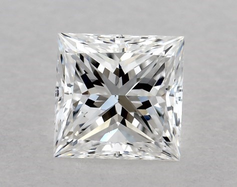 14K White Gold French Cut Pavé Diamond Engagement Ring