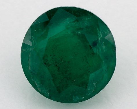 1.91 Carat Round Green Emerald