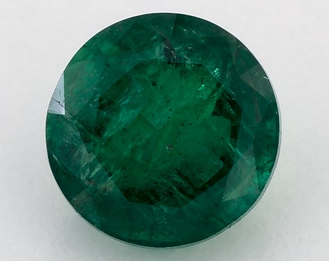 2.65 Carat Round Green Emerald
