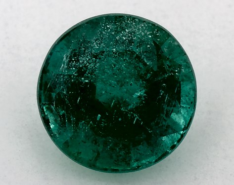 1.98 Carat Round Green Emerald