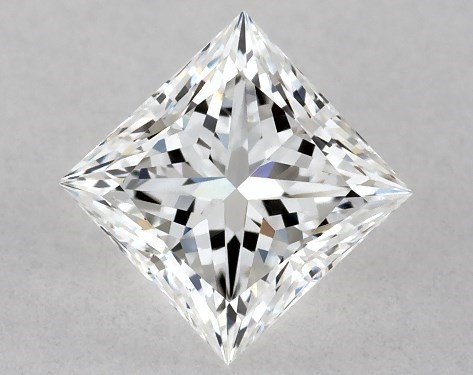 18K White Gold Flat Edged Diamond Solitaire Engagement Ring