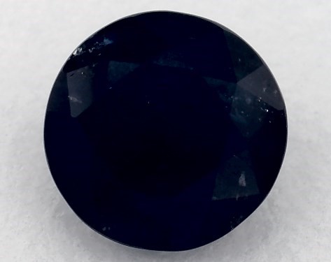 1.54 Carat Round Blue Sapphire
