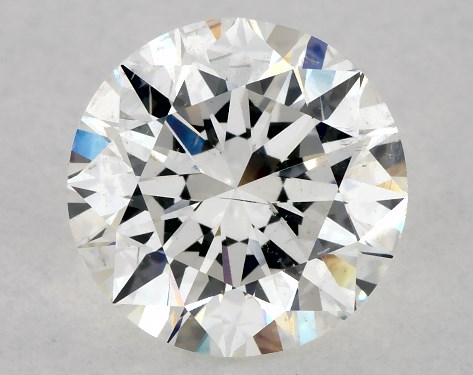 Platinum Common Prong Round Shaped Diamond Engagement Ring