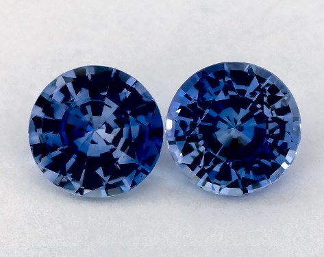 1.04 Total Carat Round Blue Sapphires-79665