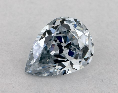 GIA 0.23 Carat Fancy Blue-SI1 Pear Shaped Diamond-19095579