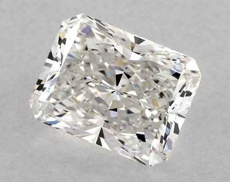 GIA 2.44 Carat H-VS1 Radiant Cut Diamond Falling Edge Pavé Diamond ...