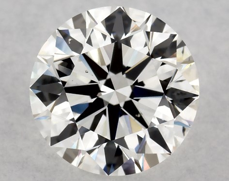 GIA 1.11 Carat H-SI1 Excellent Cut Round Diamond 3.8mm Rounded ...