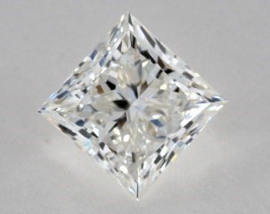 1.71 Carat Princess Cut Pave Engagement Ring in 18K White Gold - 1688442