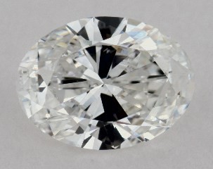 0.80 Carat Oval Cut Solitaire Engagement Ring in 14K White Gold - 1733823