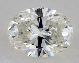 1.01 Carat Oval Cut Unique Engagement Ring in 14K White Gold - 1730529