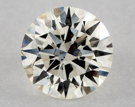 0.90 Carat L-SI1 Excellent Cut Round Diamond 2mm Comfort Fit Solitaire ...