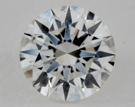 1.90 Carat H-SI1 Excellent Cut Round Diamond Six Prong Knife Edged ...
