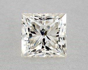 1.22 Carat Princess Cut Pave Engagement Ring in 14K White Gold - 1917708