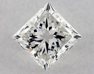 0.80 Carat Princess Cut Solitaire Engagement Ring in 14K White Gold ...