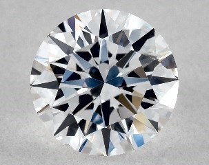 0.70 Carat Round Cut Three Stone Engagement Ring in 14K White Gold ...