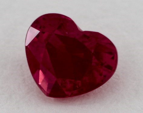 0.65 Carat Heart Ruby